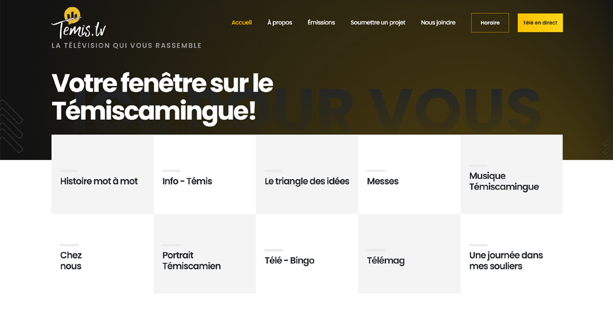 Temis TV | Le Témiscamingue à l'honneur